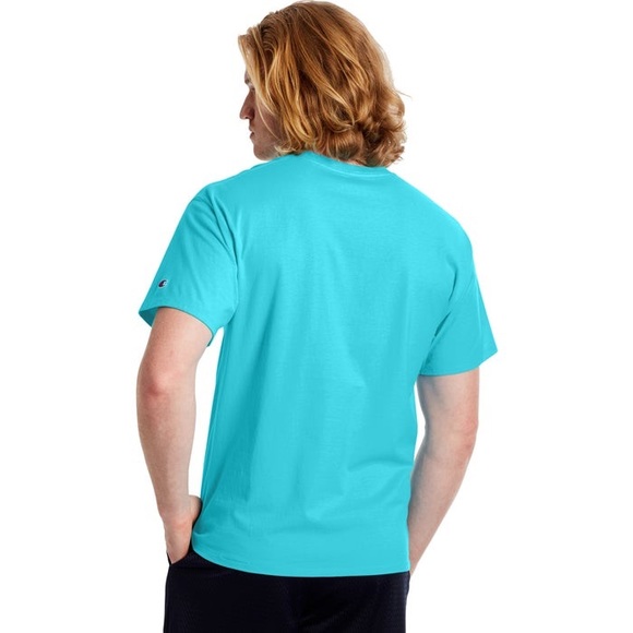 Champion | Shirts | Champion Blue Horizon Classic Script Logo Tee Nwt ...
